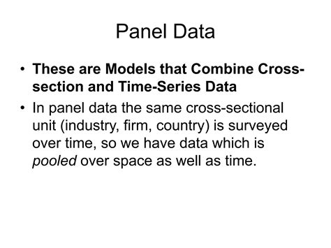 Panel Data Random Effect Fixed Effectppt Business Accounting