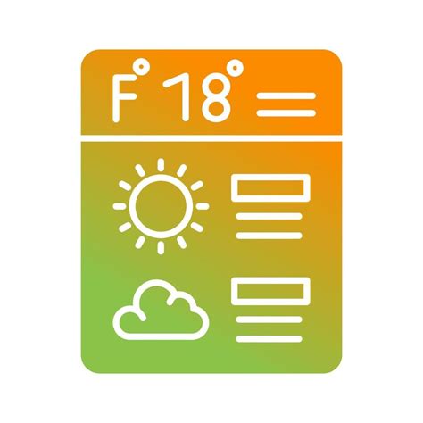 Forecast Vector Icon 16682936 Vector Art At Vecteezy