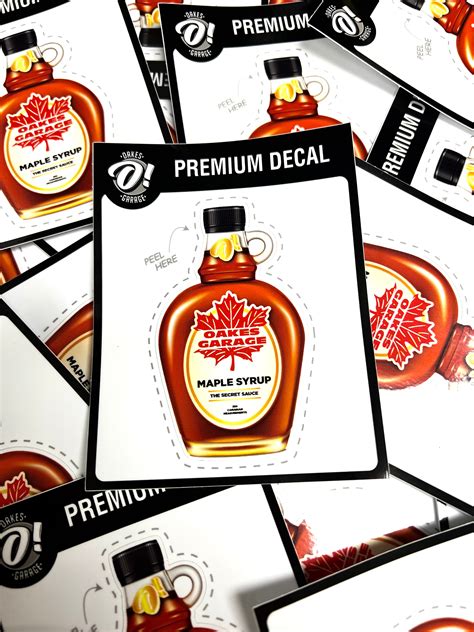 Maple Syrup O Decal Shopjimmyo