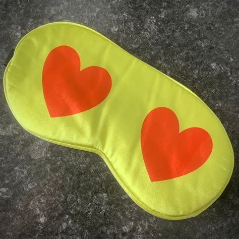 Sleep Masks Emoji Heart Eyes Etsy