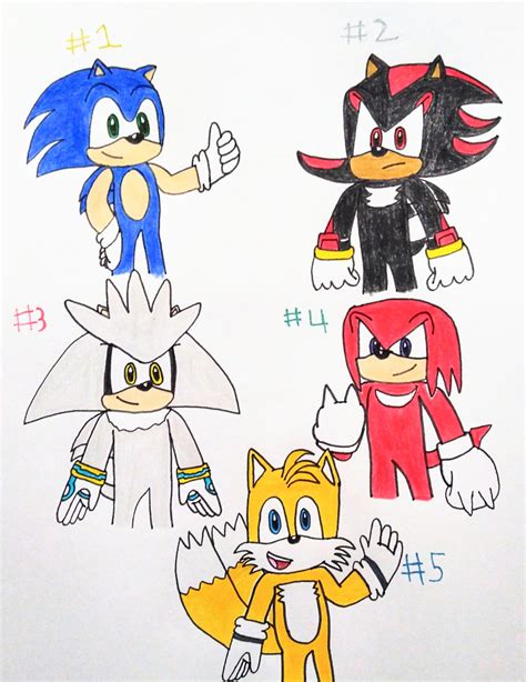 My 5 Favorite Sonic Characters By Sonicking2988 On Deviantart