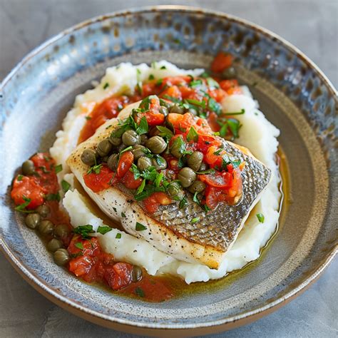 Barramundi With Zesty Tomato Caper Relish Recipe Getfish Seafood