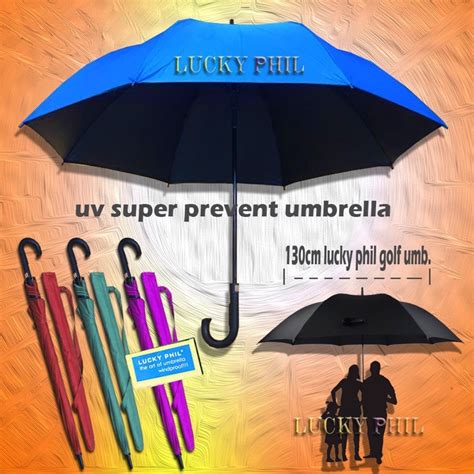 （3pcs Per Pack） Sky Phil Uv Super Prevent Business Golf Umbrella Double Black Uv Coated Shopee