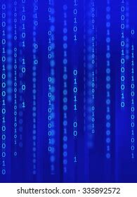 Stream Binary Code On Screen Abstract Stock Vector Royalty Free Shutterstock