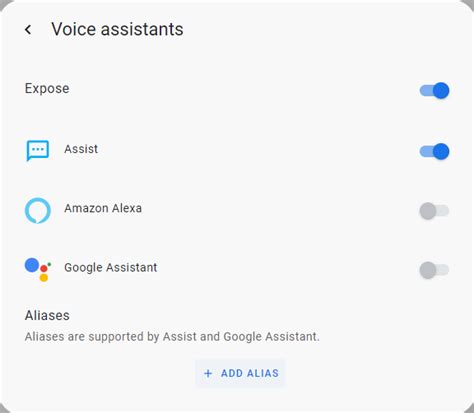 Expose Entities Via Yaml Voice Assistant Home Assistant Community