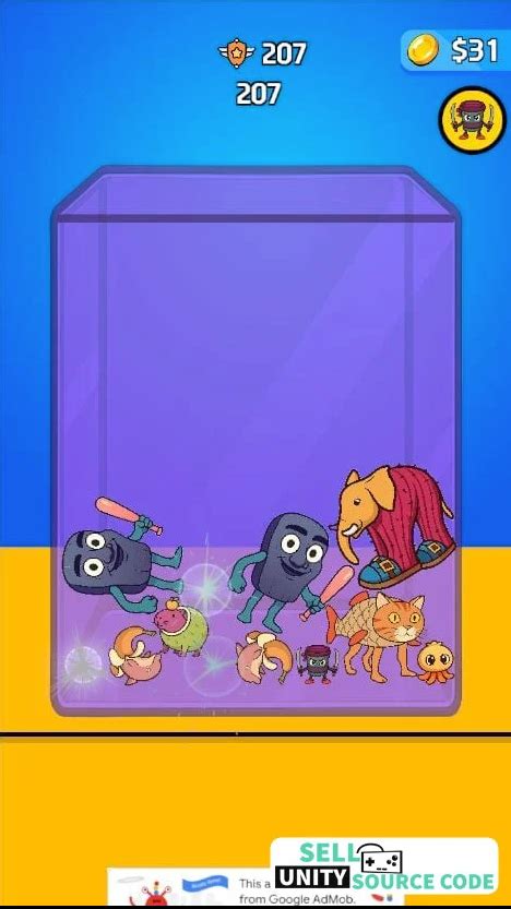 Brainrot Merge Drop Puzzle Game Unity Source Code Sell Unity Code