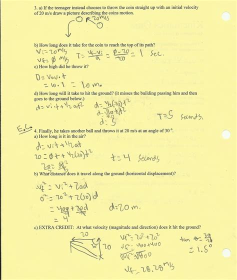 Kinematics Quiz Helping Times