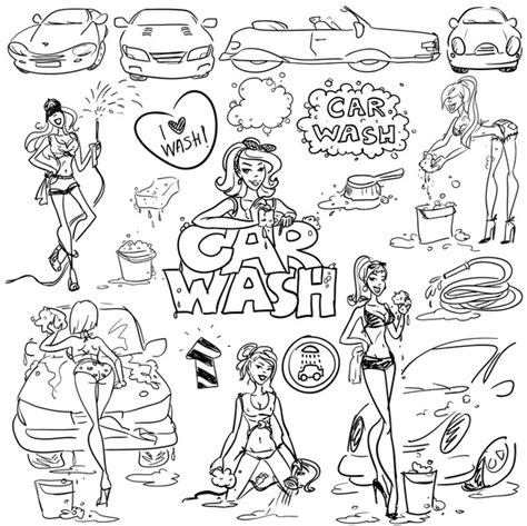 Car Wash Young Sexy Woman Over 31 Royalty Free Licensable Stock