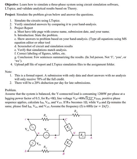 Solved Objective Learn How To Simulate A Three Phase System