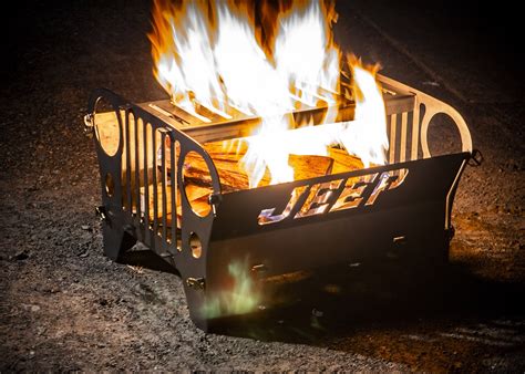 Jeep Fire Pit Classic Flatty Style Trail Forged
