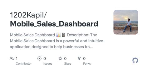 Github 1202kapil Mobile Sales Dashboard Mobile Sales Dashboard 📊📱 Description The Mobile