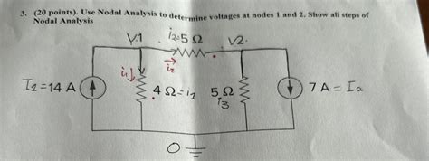 20 ﻿points ﻿use Nodal Analysis To Determine