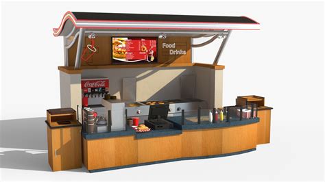 Puesto De Comida Modelo 3d 129 Obj Max Free3d