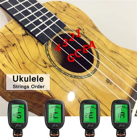 Ranch Clip On Tuner For Acousticelectric Guitar Ukulele Violin Bass