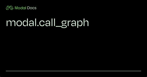 Modalcallgraph Modal Docs