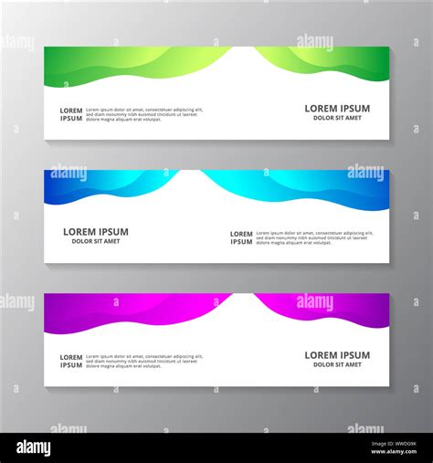 Abstract Liquid Banner Template Gradient Color Modern Layout Web Header Footer Advertising