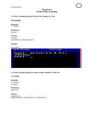 AI PRACTICAL 4 Docx 140120116064 Practical 4 Study Of Lists In Prolog