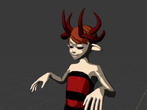 Demon Girl Charactercustomizable 3d Model