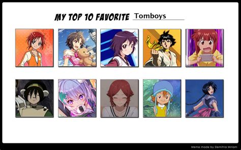 Top 10 Favorite Tomboys By Rlinksoul On Deviantart