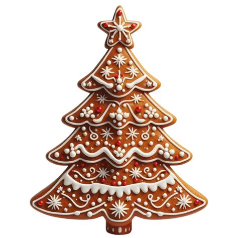 Gingerbread Christmas Tree 51315253 Png