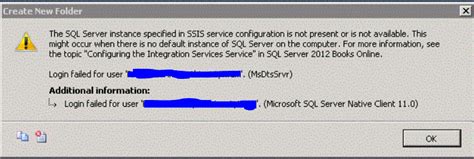 SQL Server Login Failed For User Xxxxxxxxx MsDtsSrvr