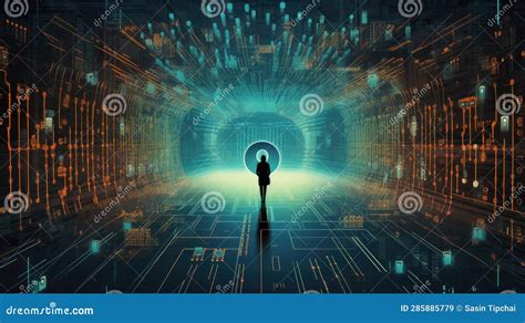 Privacy And Cybersecurity The Complexity Of Digital Ethics Background Stock Illustration