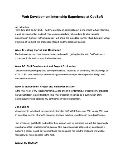 Webdevelopment Internshipexperience Codsoft Professionalgrowth
