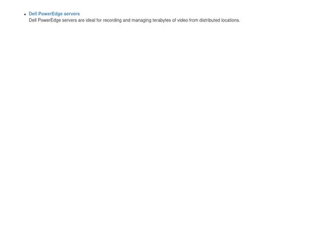 Server Considerations Configuration Best Practices—dell Storage Solution With Genetec Security