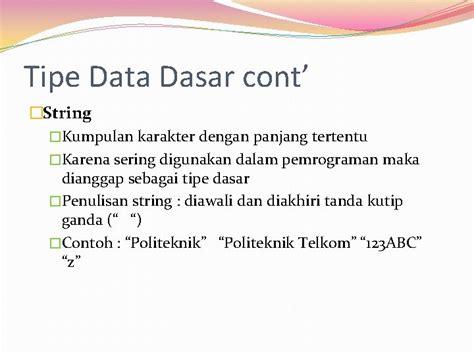 algoritma pemrograman chapter 4 tipe data dan operator