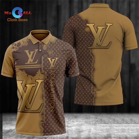 New Louis Vuitton Vertical Textures Luxury Premium For Men Lv Polo