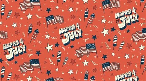 Download 4thof July Celebration Pattern Wallpaper