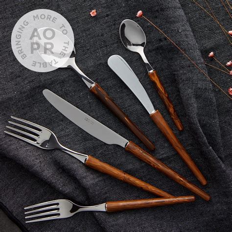 Stiletto Wood Flatware Collection All Occasions Party Rental