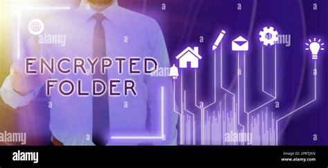 Text Caption Presenting Encrypted Folderprotect Confidential Data From Attackers With Access