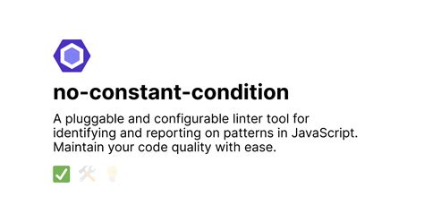 no constant condition eslint pluggable javascript linter