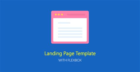 Freebie Responsive Landing Page Template With Flexbox Tutorialzine