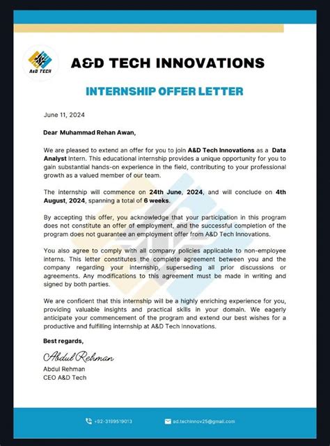 muhammad rehan awan on linkedin internship dataanalysis careerdevelopment