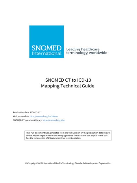 Icd 10 Mapping Technical Guide Pdf Medical Specialties Medicine