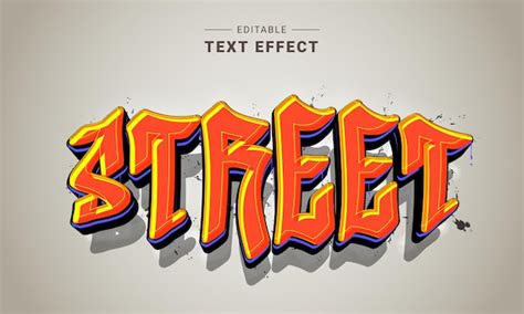 Premium Vector Graffiti 3d Text Effect Generator
