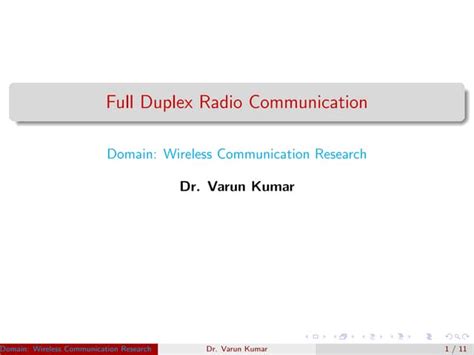 Full Duplex Communication Pdf