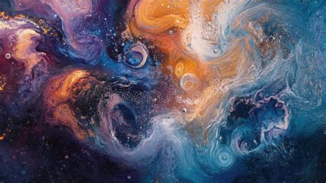 Swirling Bacteria And Microbes In Vibrant Liquid Environment Revealing