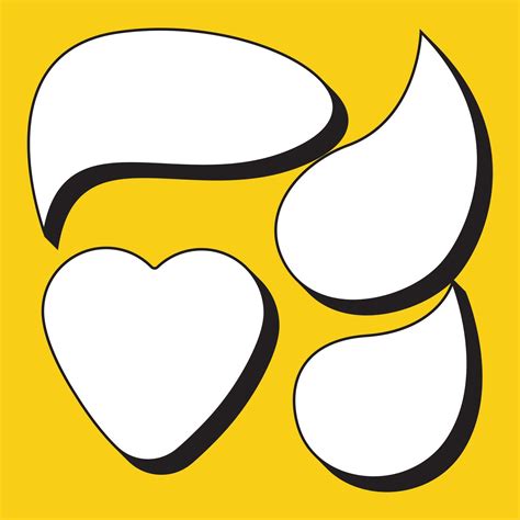 Collection Of Speech Bubble Vector Designs With Black Shadows 41450509