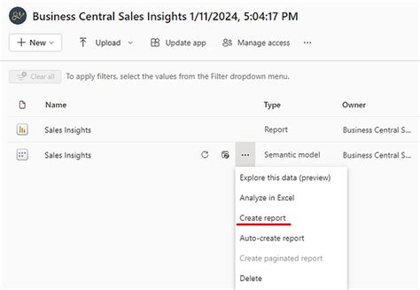 Create New Power BI Reports
