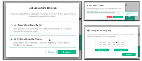 Element Made Easy Setup Security Phrase And Key