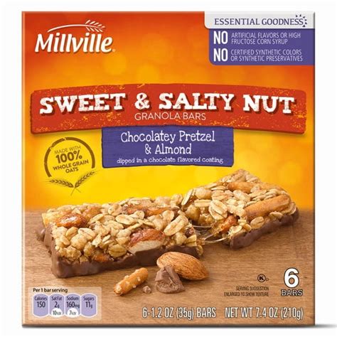 Millville Sweet And Salty Nut Chocolatey Pretzel And Almond Granola