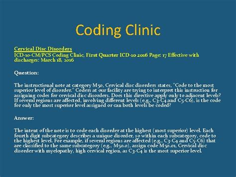 Spinal Procedure Coding In ICD 10 Linda Dawson