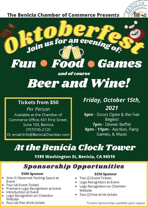 Benicia Oktoberfest W Full German Dinner