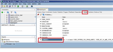 View Table Comment With Oracle Sql Developer Stack Overflow