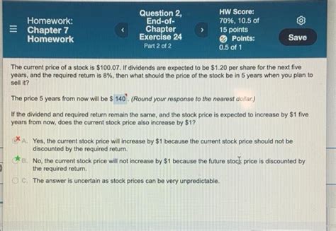 Solved Homework Chapter 7 Homework Question 2 End Of