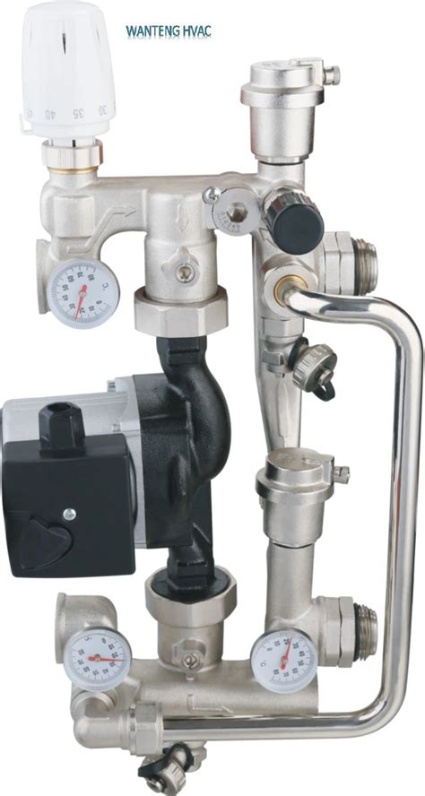 Temperature Blending Valve Mixture Mixing System For Floor Heating Manifold China Mixture