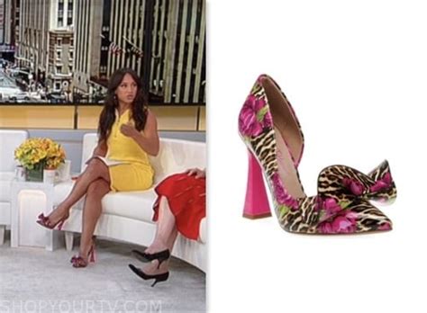 Outnumbered July 2023 Emily Compagnos Leopard Bow Floral Heels Shop